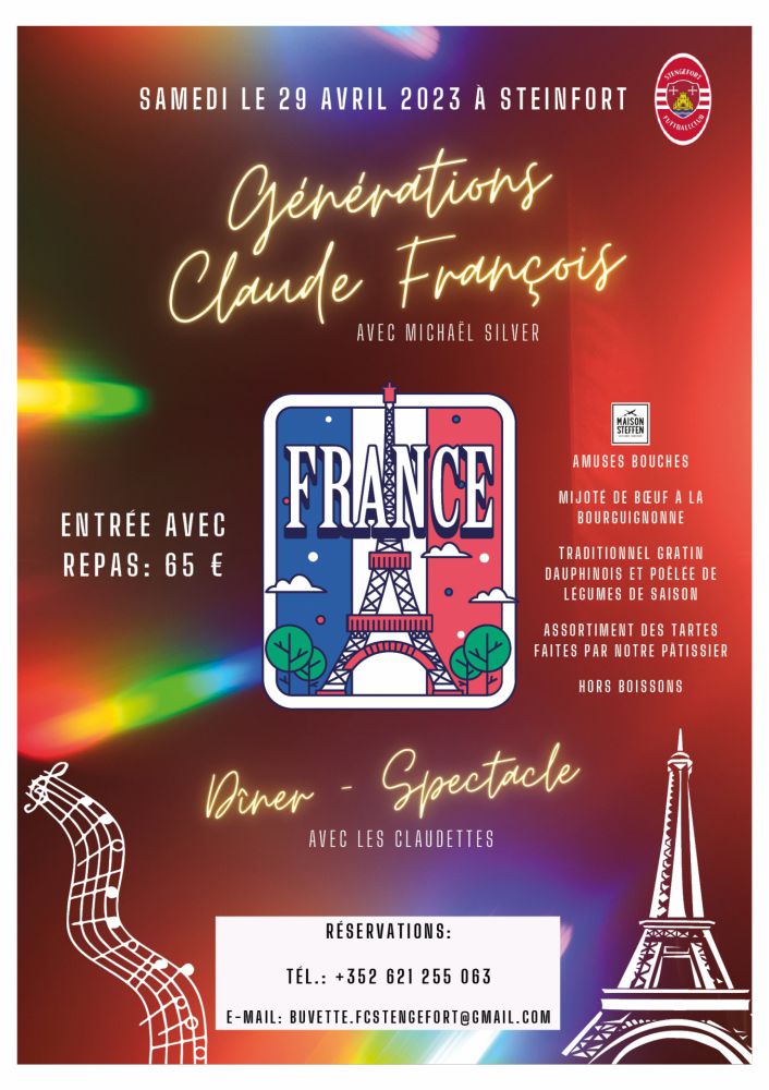 Soirée France - 29/04/2023 - Administration Communale de Steinfort